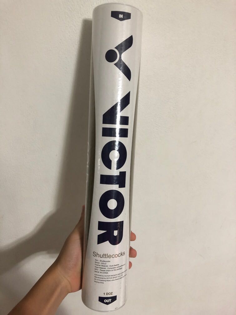 Badminton Victor Gold Shuttlecocks, Sports Equipment, Sports & Games ...