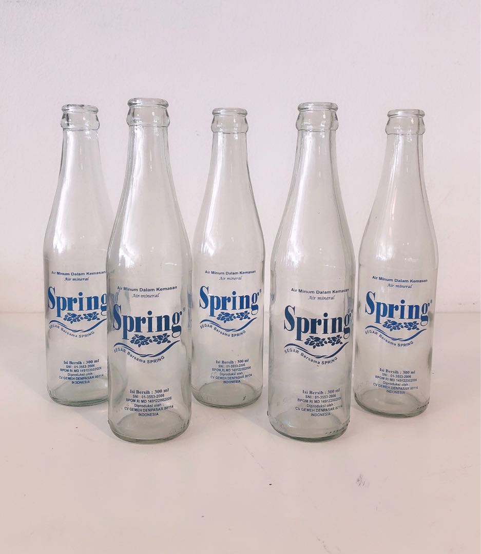 Bali drinking water glass bottles ( pack of 5 units), Furniture & Home ...