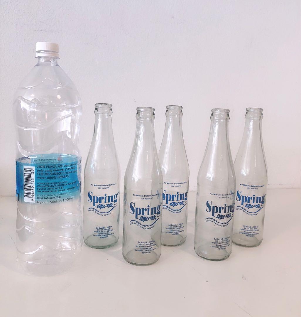 Bali drinking water glass bottles ( pack of 5 units), Furniture & Home ...