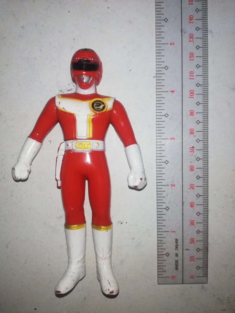 Bandai 1989 Sentai Turboranger Red Turbo 5 Inches Vinyl Figure Vintage ...