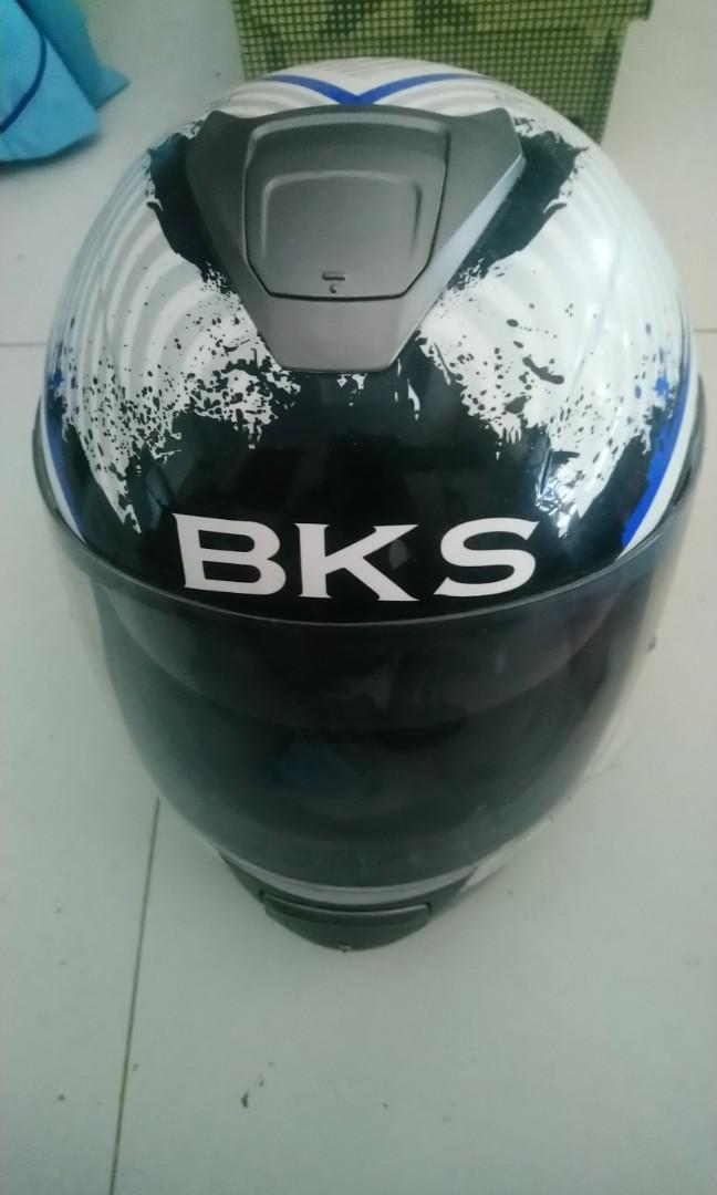 BKS full face helmet, Motorcycles, Motorcycle Apparel on Carousell