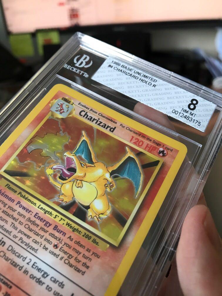Charizard Base Set BGS 8, Hobbies & Toys, Toys & Games on Carousell