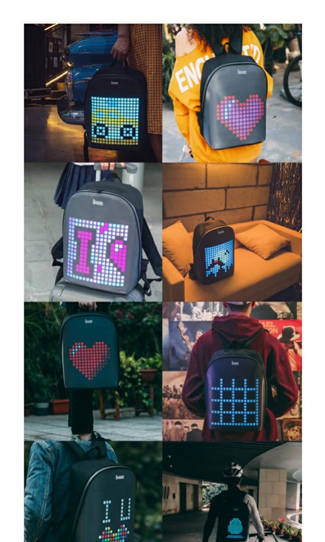 Divoom LED Pixel Backpack, Men's Fashion, Bags, Backpacks on Carousell