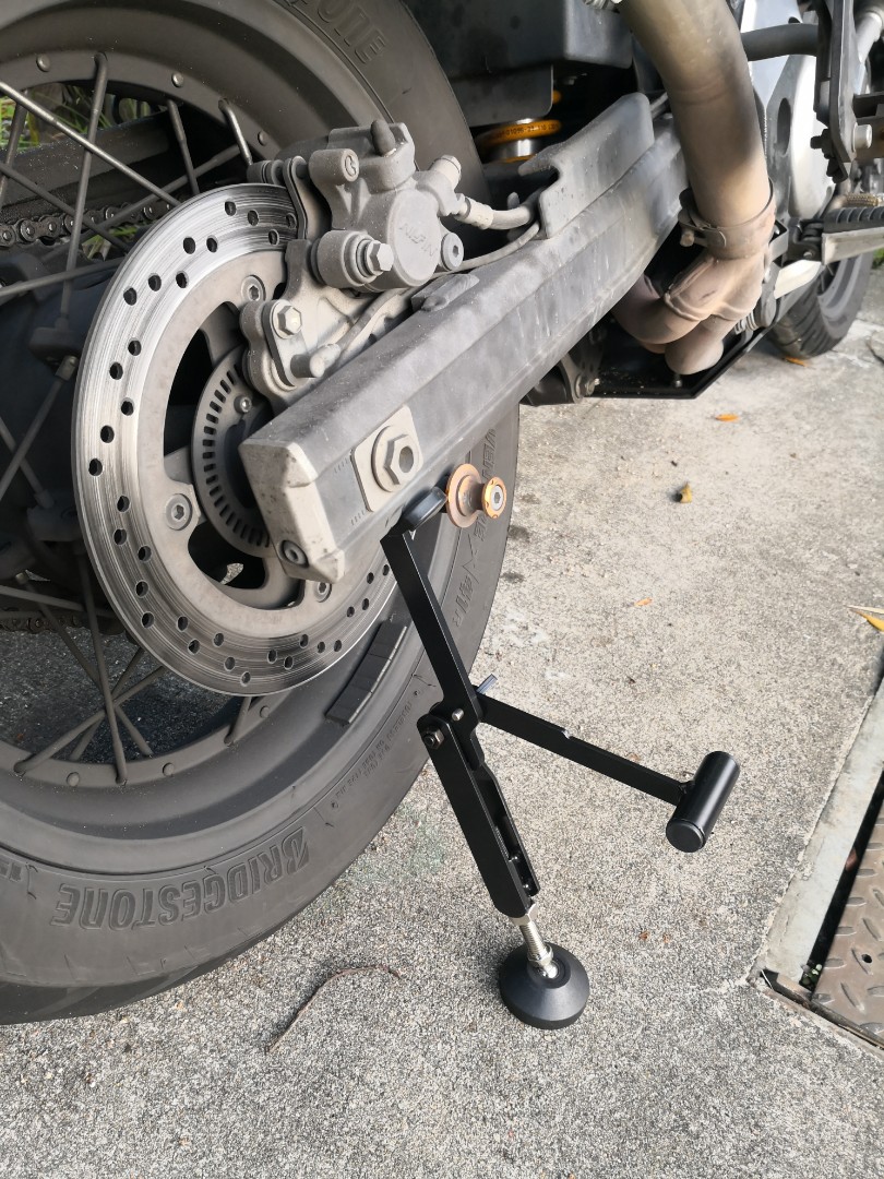 Foldable paddock stand, Motorcycles, Motorcycle Accessories on Carousell