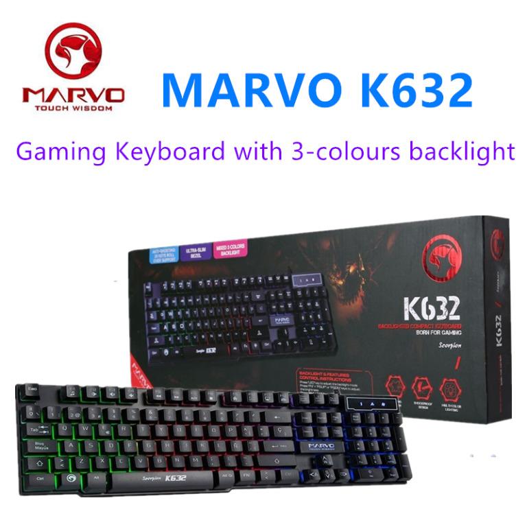 MARVO K611 / K632 / KG919 Gaming Keyboard M205 / M306 / M316 / G909H ...