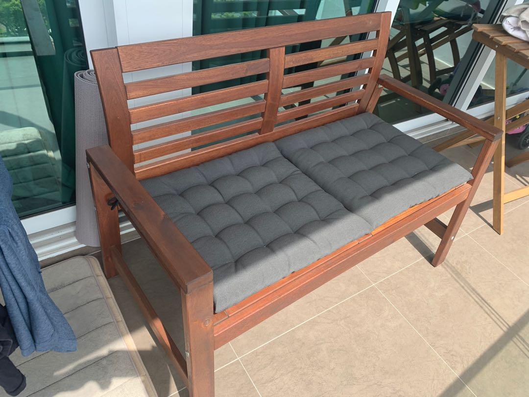 IKEA Outdoor Bench and 2 chair table, Furniture & Home Living ...