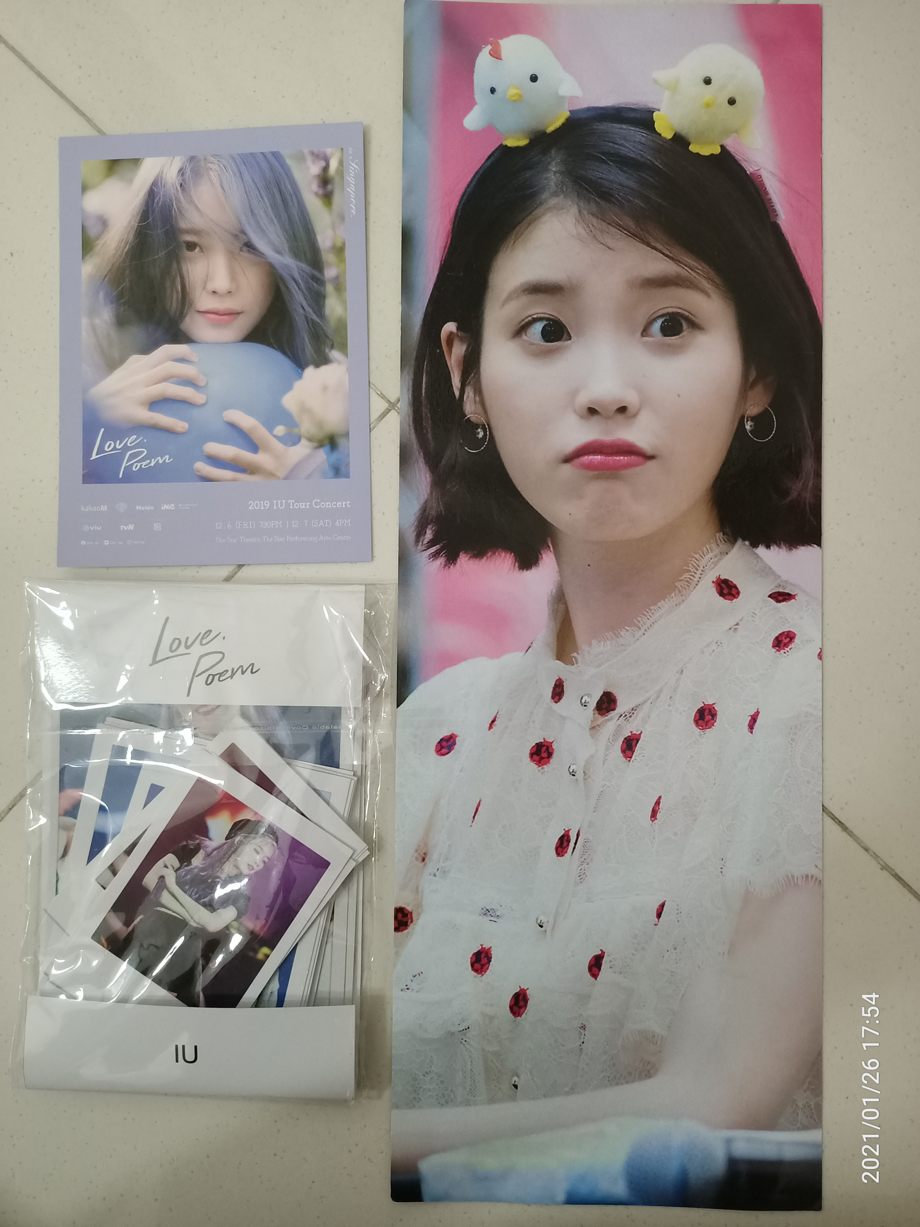 IU love poem concert merch, Hobbies & Toys, Memorabilia & Collectibles ...