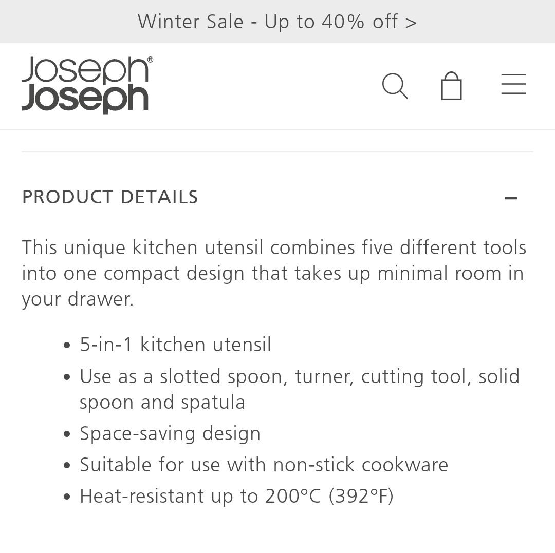Joseph Joseph Unitool 5-in-1 utensil, Furniture & Home Living ...