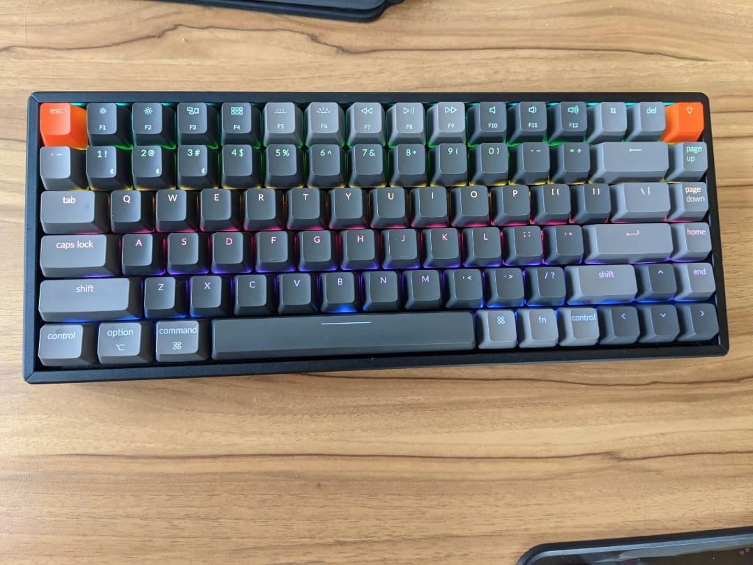 Keychron K2 (V1) Wireless Mechanical Keyboard + Keychron wrist rest ...