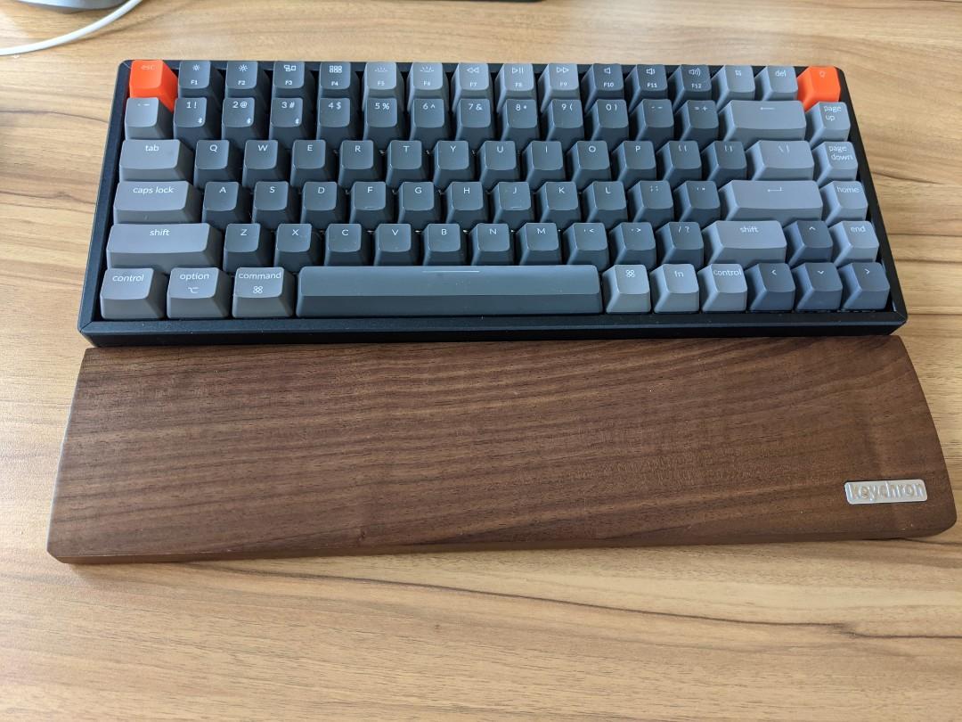 Keychron K2 (V1) Wireless Mechanical Keyboard + Keychron wrist rest ...