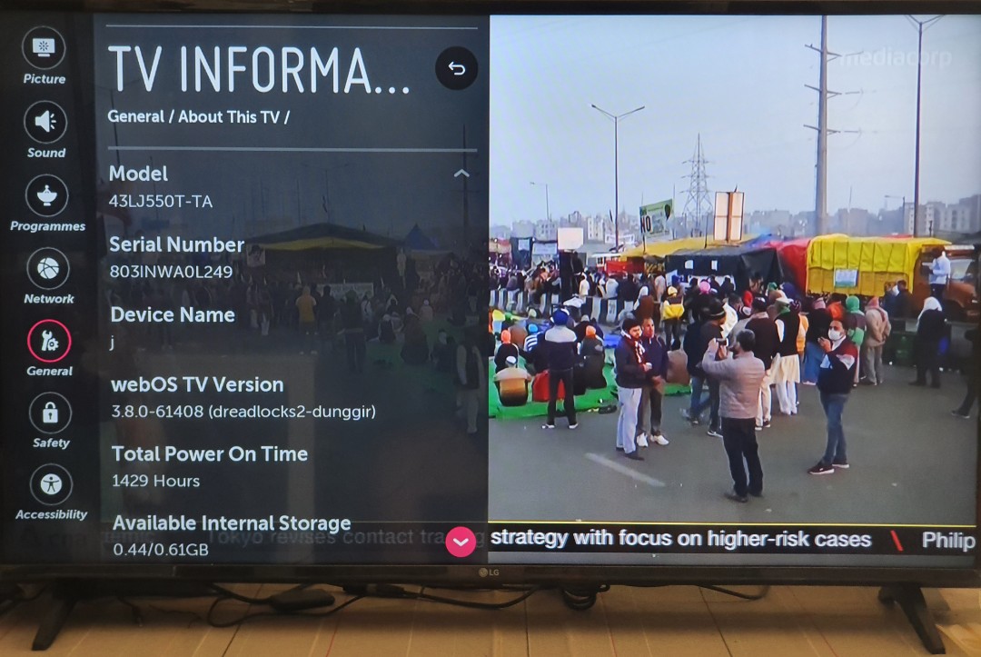 LG 43" LCD Smart TV (used in gd condition), TV & Home Appliances, TV ...