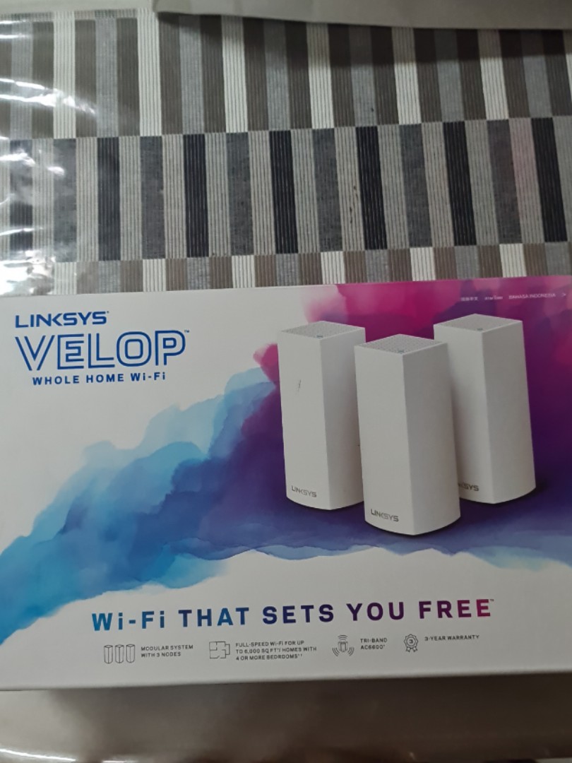 Linksys Velop WHW0303 AC6600, Computers & Tech, Parts & Accessories, Networking on Carousell