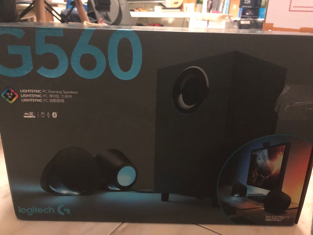 Logitech g560 rgb gaming speaker + bluetooth, Electronics, Computer ...