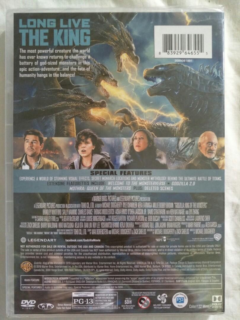 [Movie Empire] Godzilla: King Of The Monsters DVD, Hobbies & Toys ...