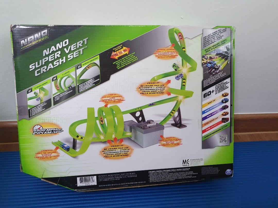 Nano Speed Super Vert Crash mini race car toy set, Hobbies & Toys, Toys ...