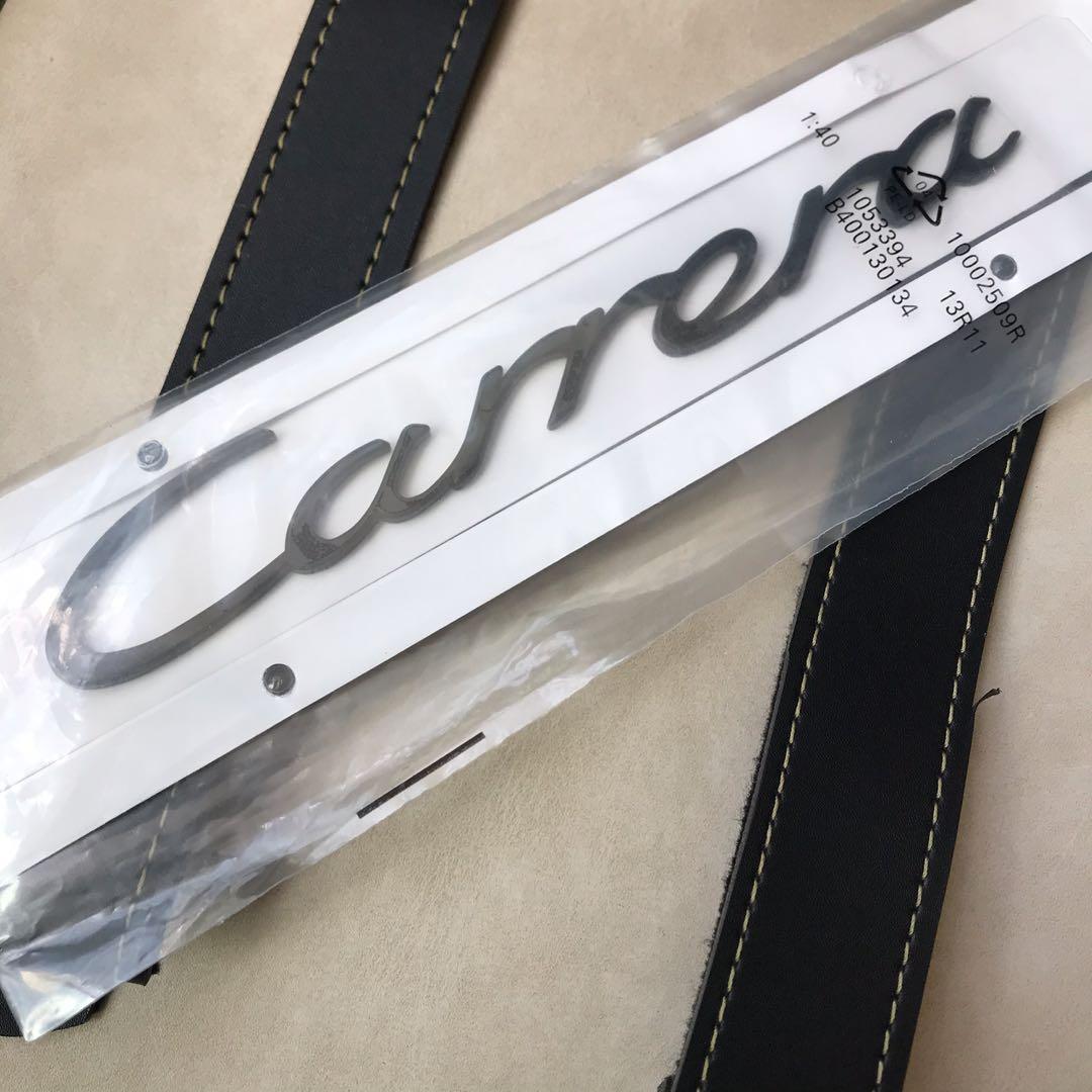 New Porsche Carrera 911 rear emblem logo satin black 997 991 996 993 ...