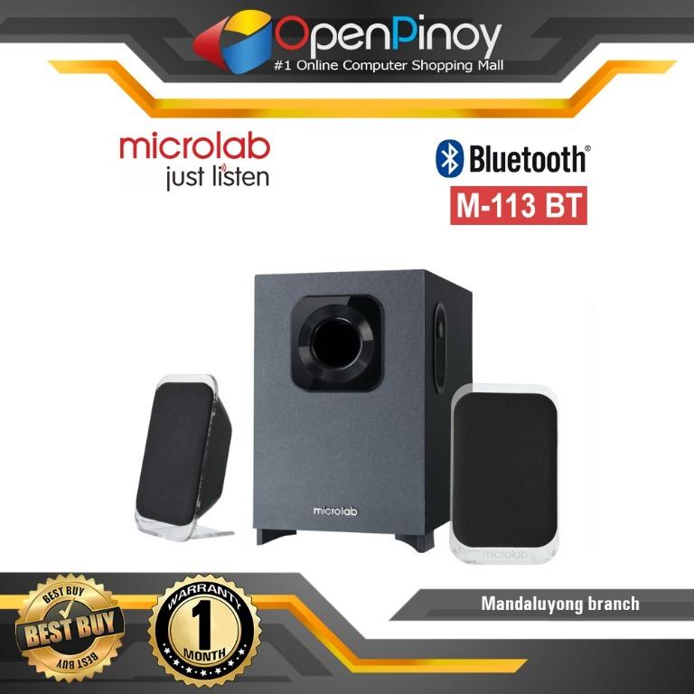 ORDER BASIS!MICROLAB M-113 BT 2.1 Channel Multimedia Speaker with ...