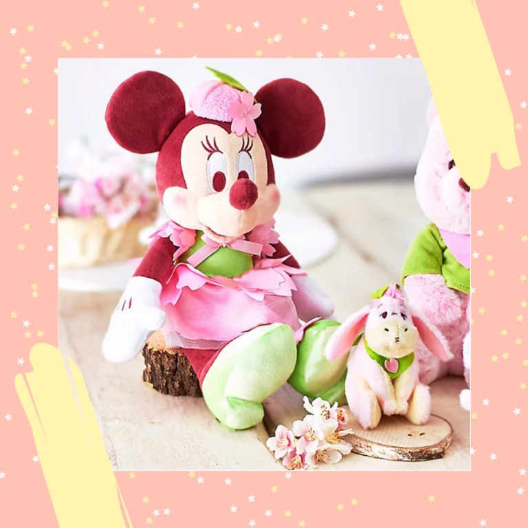 (PO) Authentic Japan Disney Minnie Mouse Cherry Blossom Sakura Plush ...
