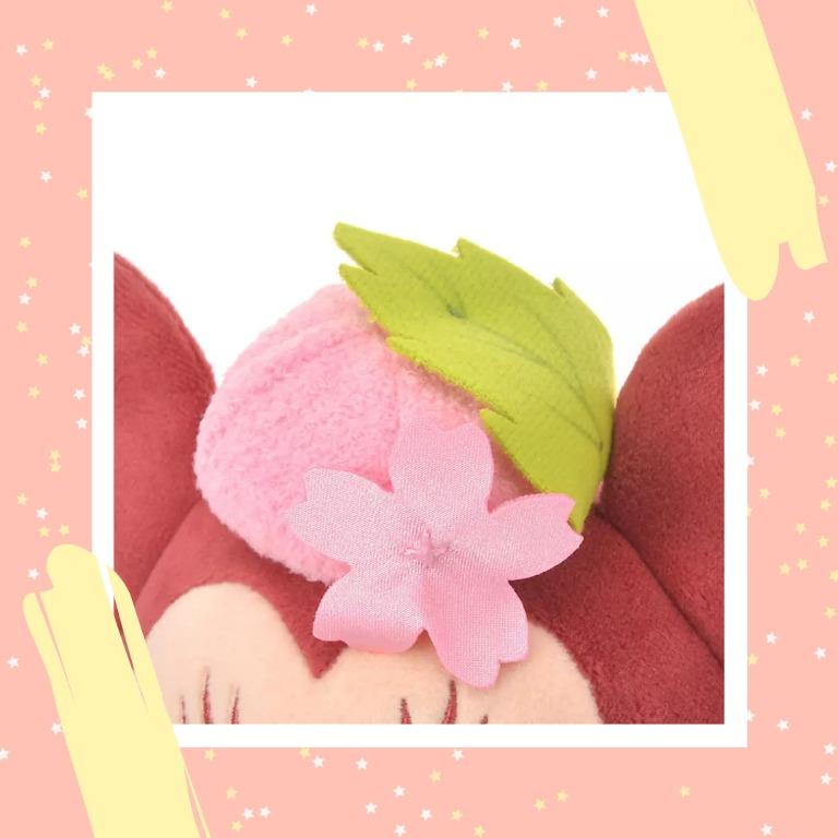 (PO) Authentic Japan Disney Minnie Mouse Cherry Blossom Sakura Plush ...