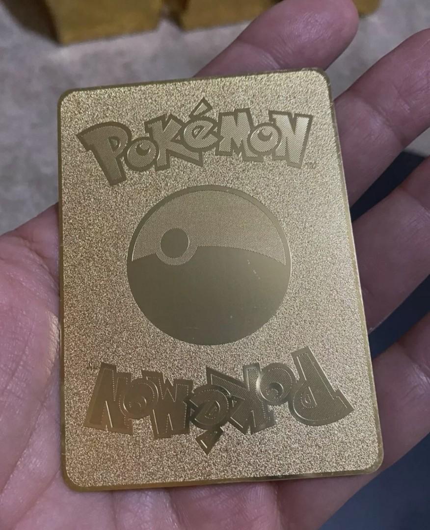 POKEMON CUSTOM GOLD SKY LEGENDS GX METAL CARD, Hobbies & Toys, Toys ...