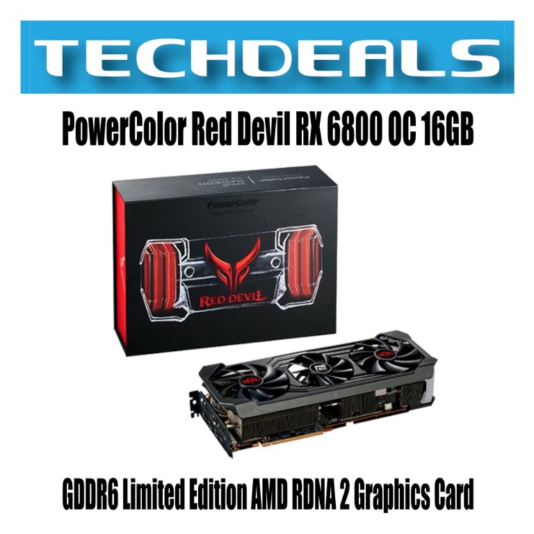 PowerColor Red Devil RX 6800 OC 16GB GDDR6 Limited Edition AMD RDNA 2 ...