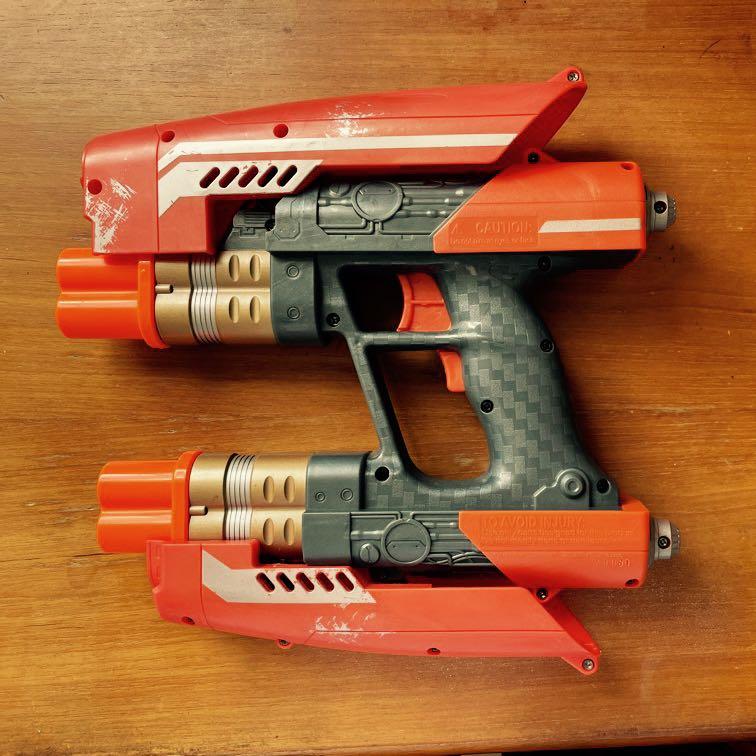 RARE Guardians of the Galaxy GOTG Nerf Starlord Quad Blaster for fun ...