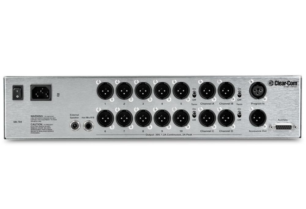 SB-704 4-Channel 2RU Switchboard Main Station Clearcom, Electronics ...