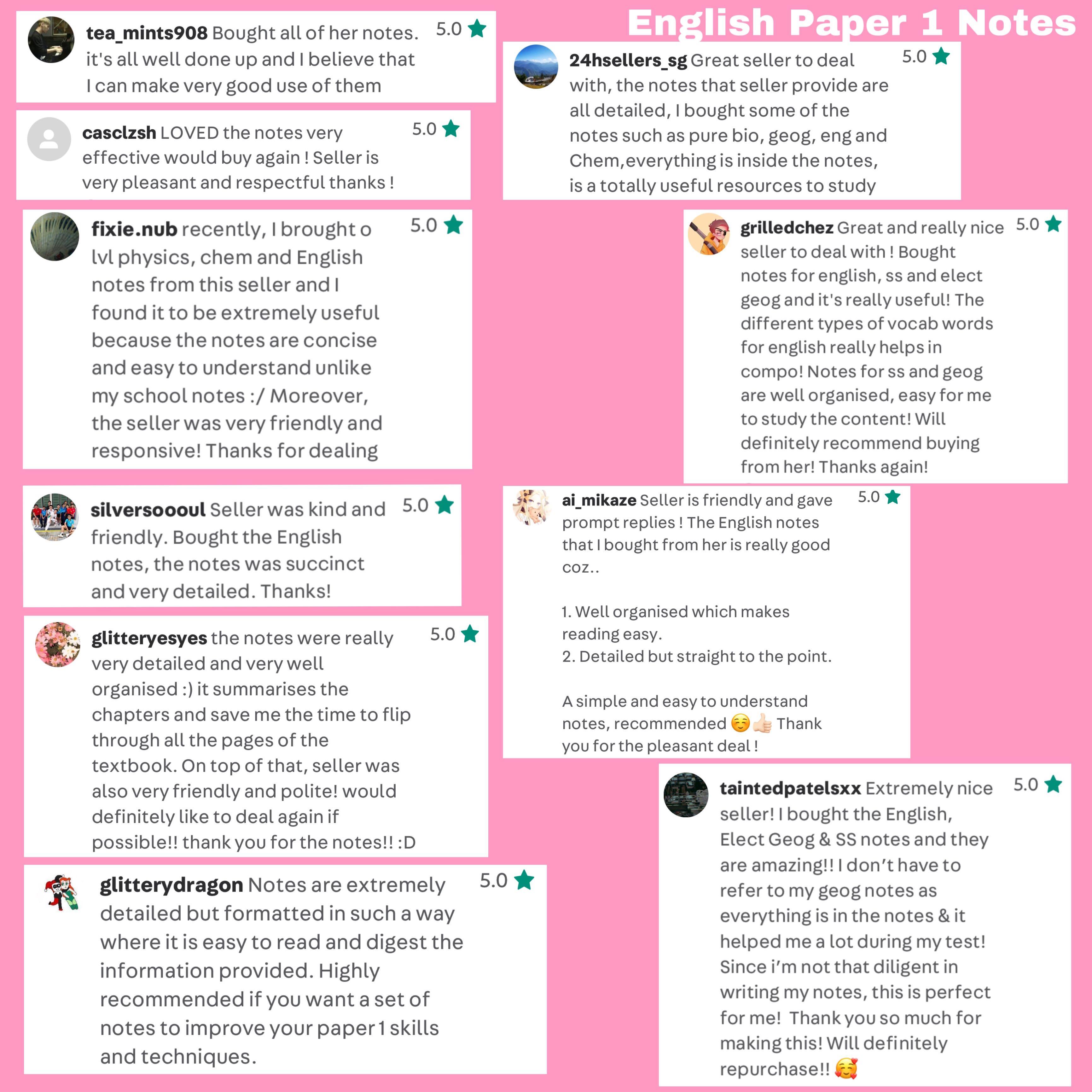 Sec 3/4 English Notes (paper 1) GCE O / NA / N Levels, essay ...