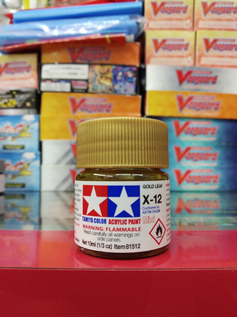Tamiya X-12 Gold Leaf Acrylic Paint Mini, Hobbies & Toys, Stationery ...