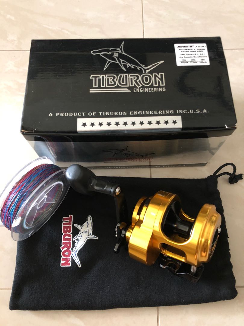 Tiburon automatic 2 speed lever drag Model SST 7530, Sports Equipment ...