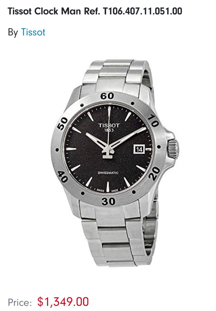Tissot Automatic watch, Men's Fashion, Watches & Accessories, Watches ...