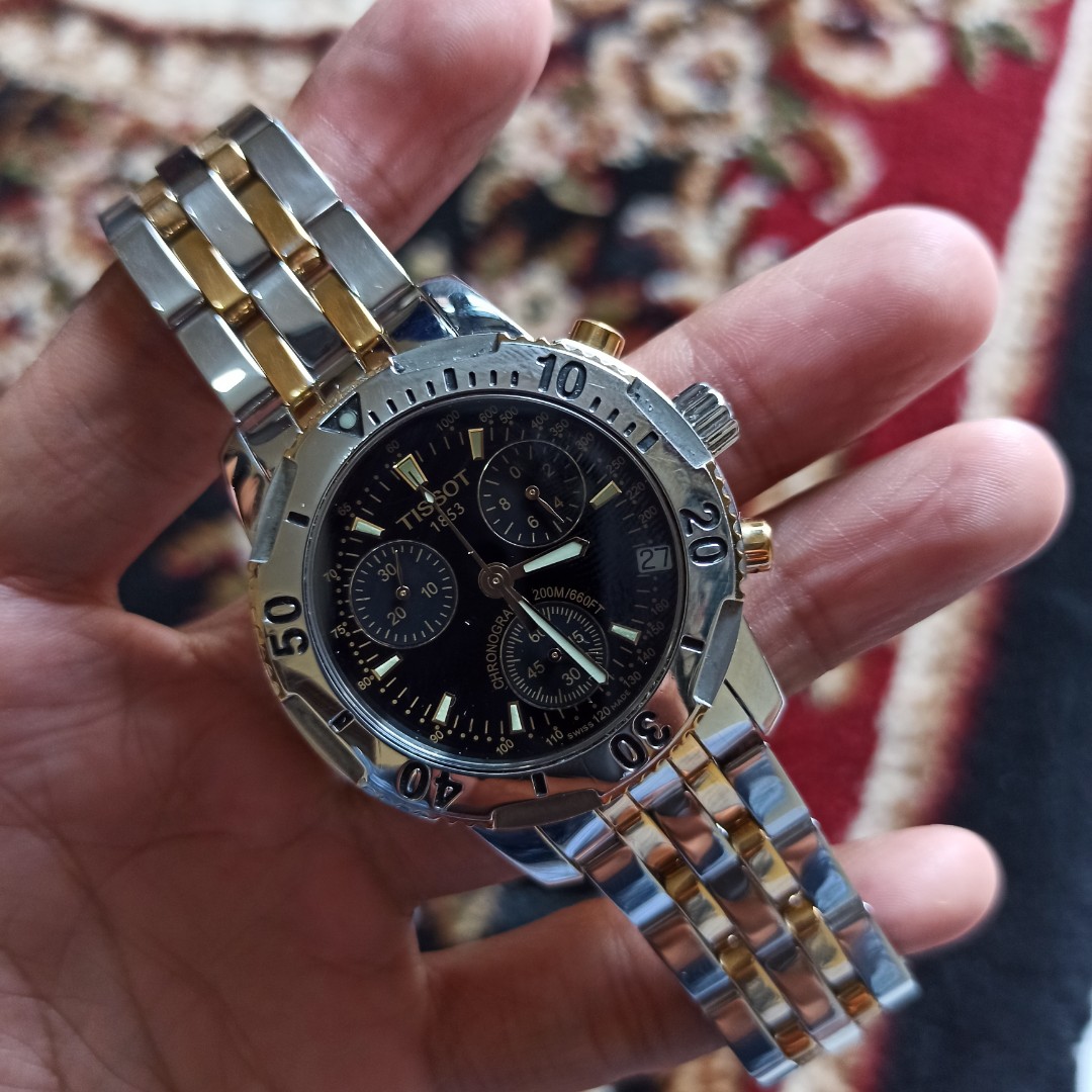 Tissot prs 200, Fesyen Pria, Jam Tangan di Carousell