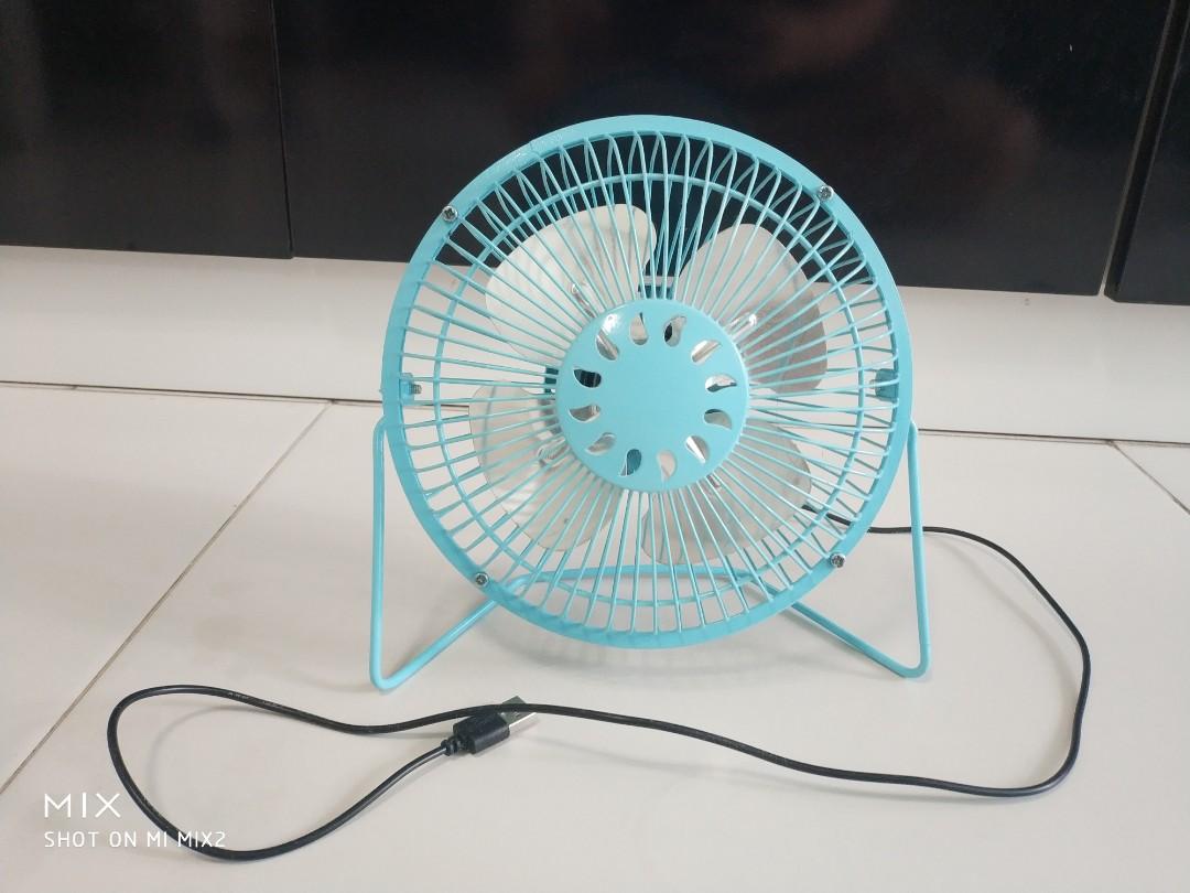 USB Fan blue colour, Furniture & Home Living, Lighting & Fans, Fans on ...