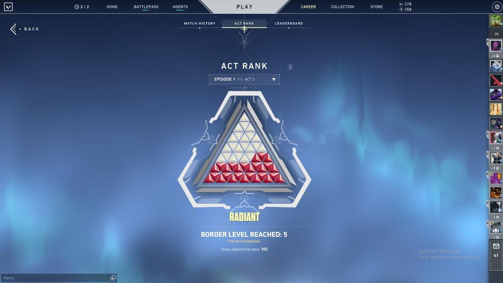 Valorant Radiant Account, Video Gaming, Gaming Accessories, Game Gift ...