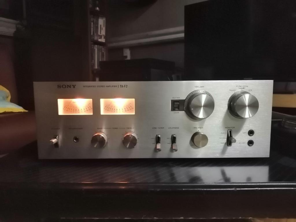 Vintage Sony Stereo Integrated Amplifier w/ VU Meters 4 UR Speakers ...