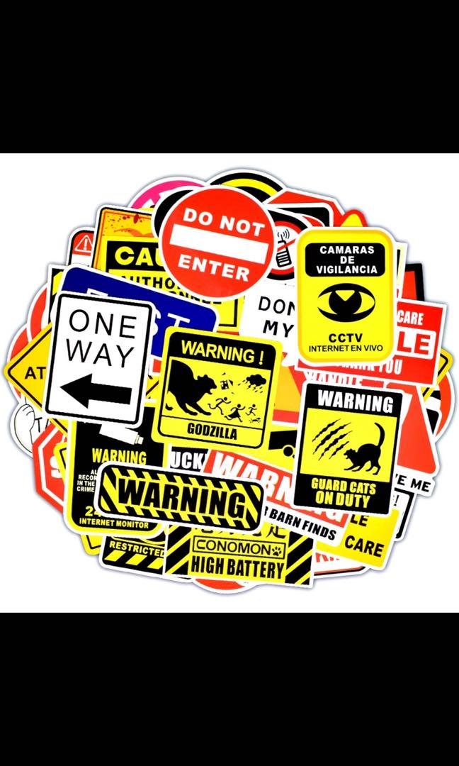 Warning Signs Stickers Warning Stickers Fragile Do not Touch Danger ...