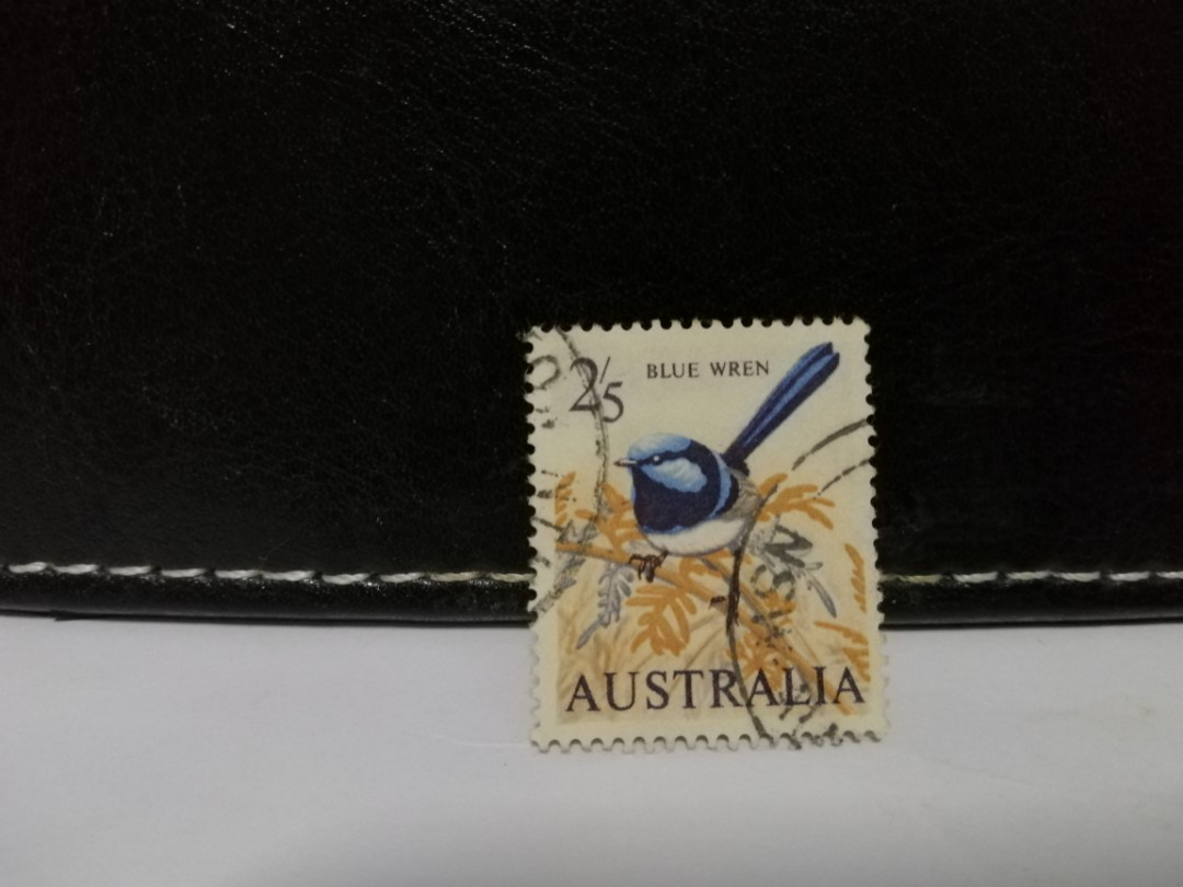 1964 Australia Stamp Blue Wren Bird, Hobbies & Toys, Collectibles ...
