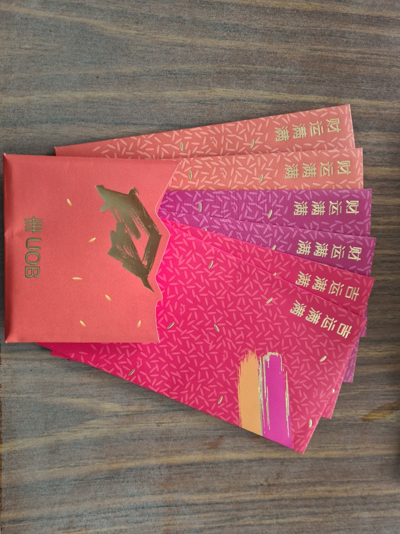 2021 UOB red packets all colours, Hobbies & Toys, Stationery & Craft ...