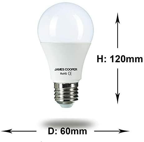 2 Pack 15W LED GLS Light Bulbs E27 ES Edison Screw JAMES COOPER Bright ...