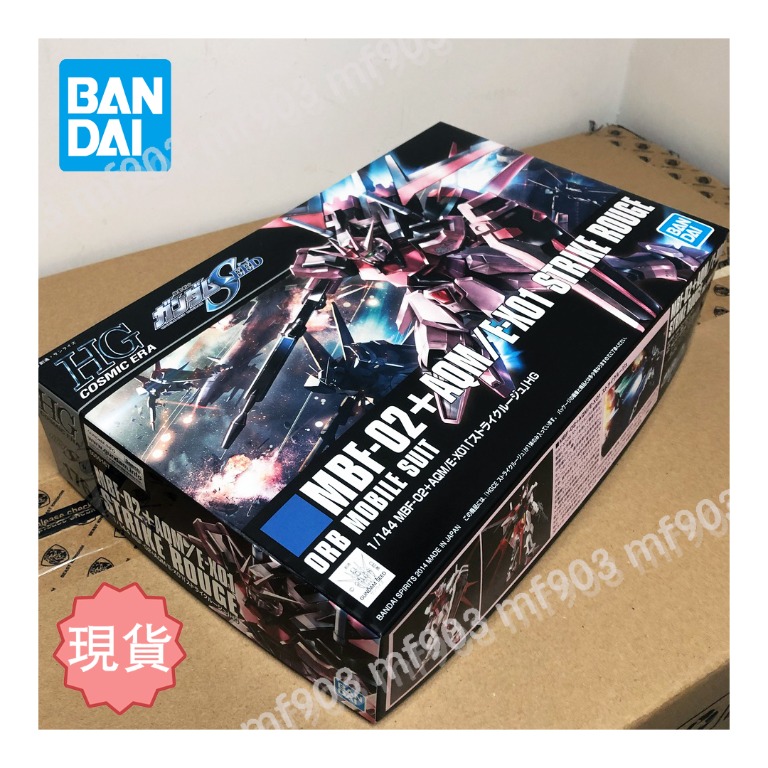 全新 BANDAI 萬代 現貨 HG 1/144 HGUC 176 MBF-02+AQM/E-X01 STRIKE ROUGE Gundam 高達模型 (Gundam Model Kits ...