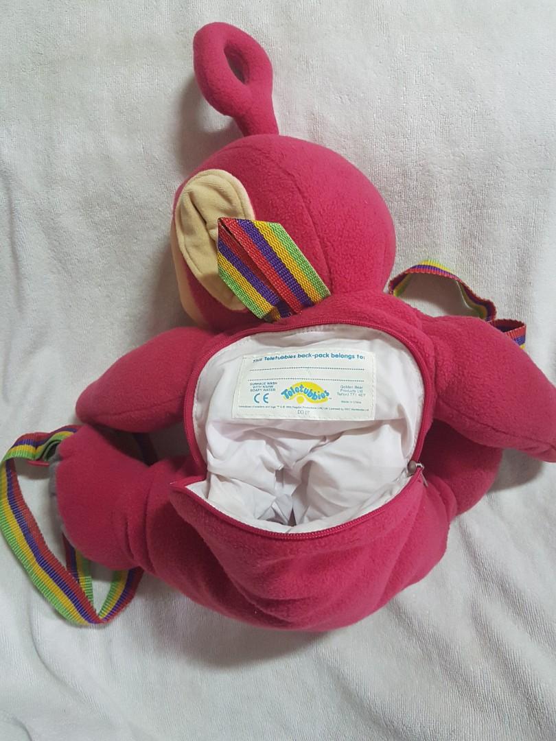 Authentic Vintage Teletubbies Po Plush Soft Toy Backpack Bag, Babies ...