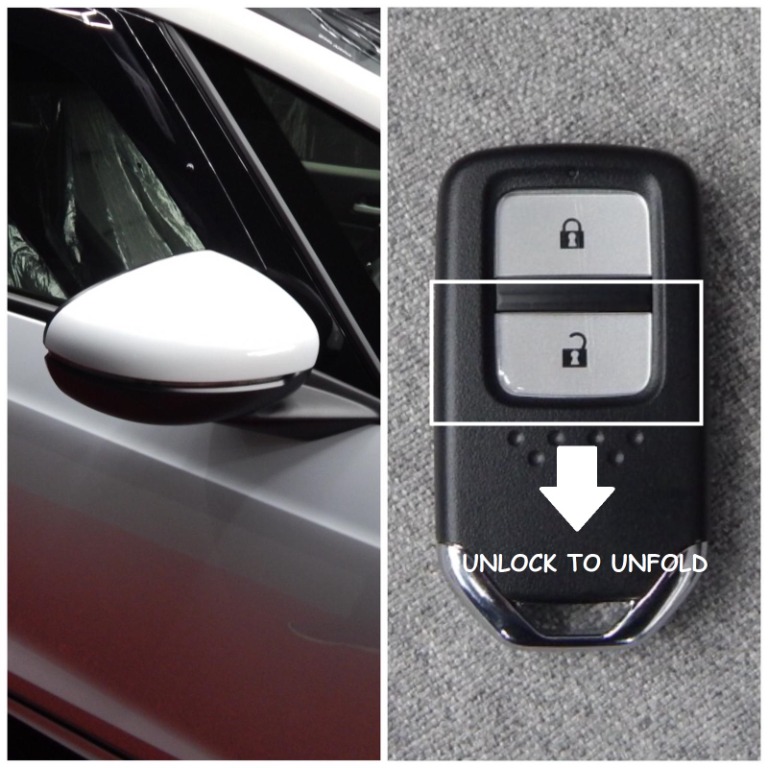 AUTO FOLD SIDE MIRROR (HONDA FIT 2020 GR1), Car Accessories ...