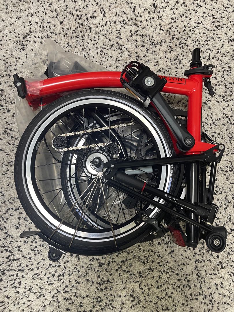 Brompton M6L Black Edition Rocket Red, Sports Equipment, Bicycles ...