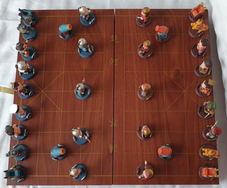Chinese Chess Set Foldable Chess with Cute Cartoon Figurines, Hobbies ...