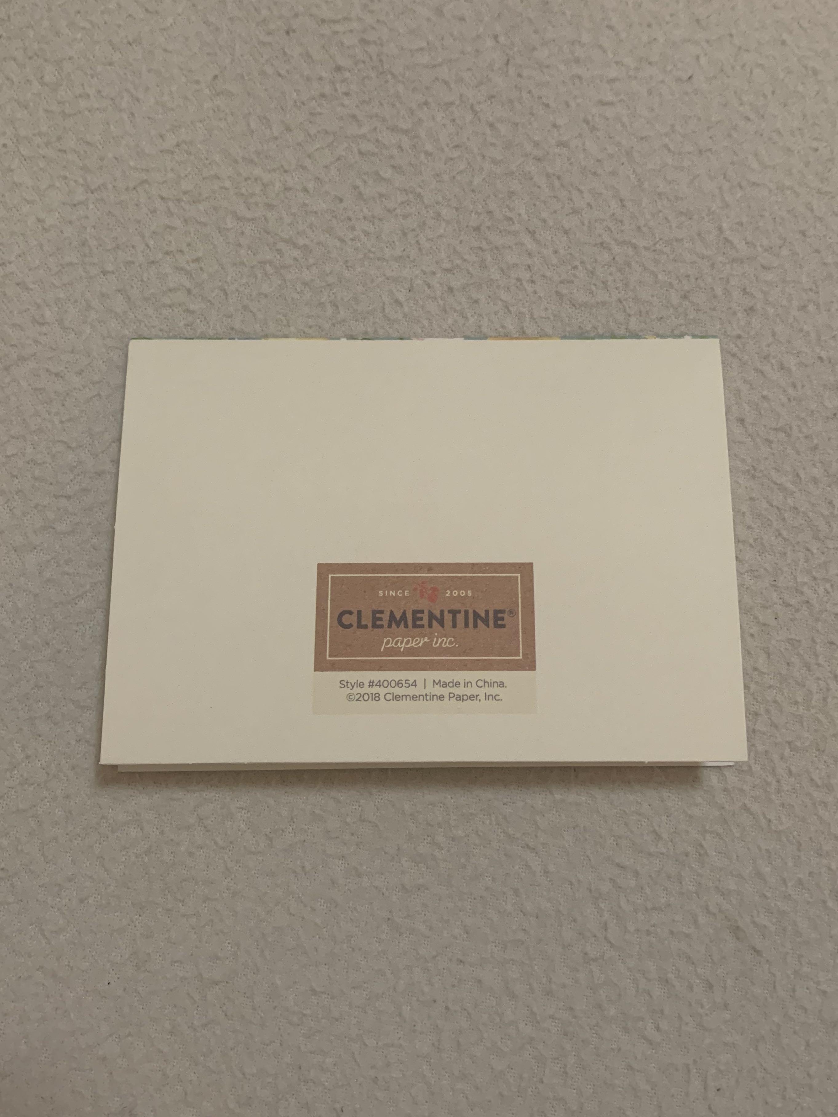 Clementine Paper Inc Thank You Card + Envelope (Roses & Lemons ...