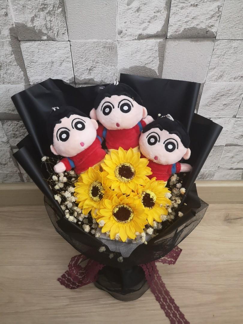 Crayon shin chan sunflower Bouquet, Gardening, Flowers & Bouquets on ...