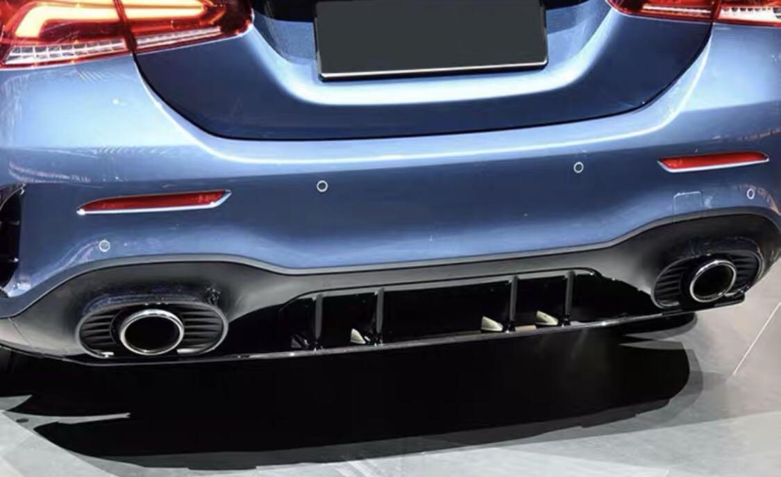 DIFFUSER W177 MERCEDES 19-21 A180 A200 CONVERT TO A45 A35 REAR DIFFUSER ...