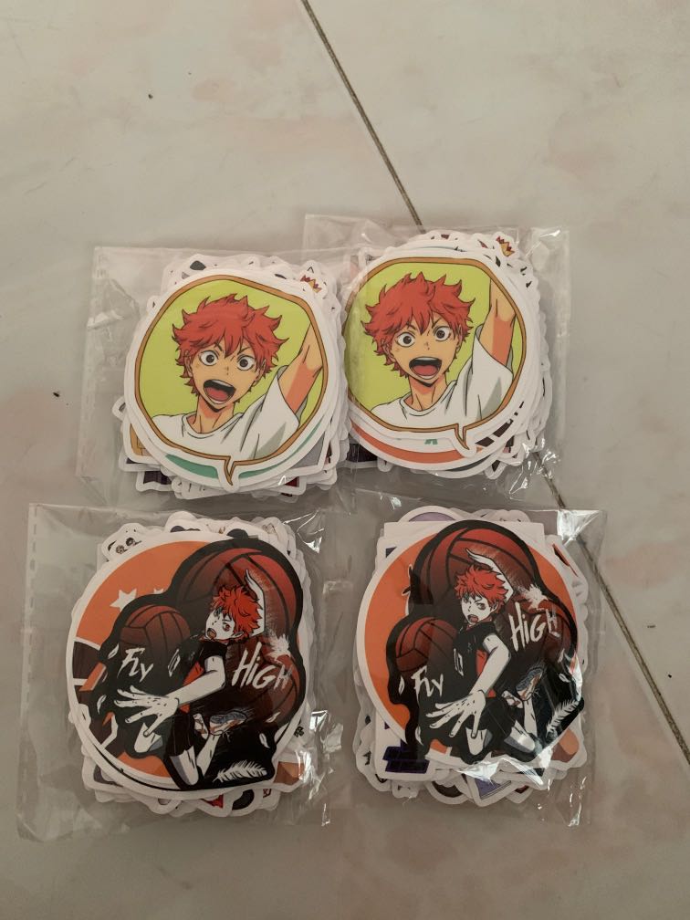 Haikyuu Sticker Pack, Hobbies & Toys, Memorabilia & Collectibles, Fan ...