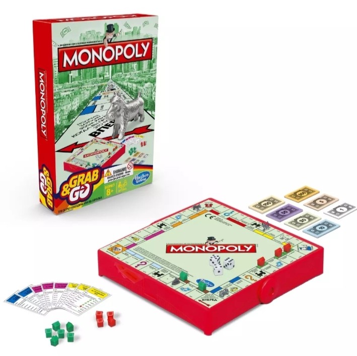 Hasbro Monopoly Grab & Go Board Game, Hobbies & Toys, Toys & Games on ...