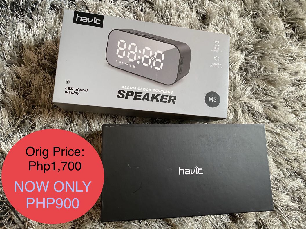 Havit M3 Bluetooth Speaker and Alarm Clock, Audio, Soundbars, Speakers ...